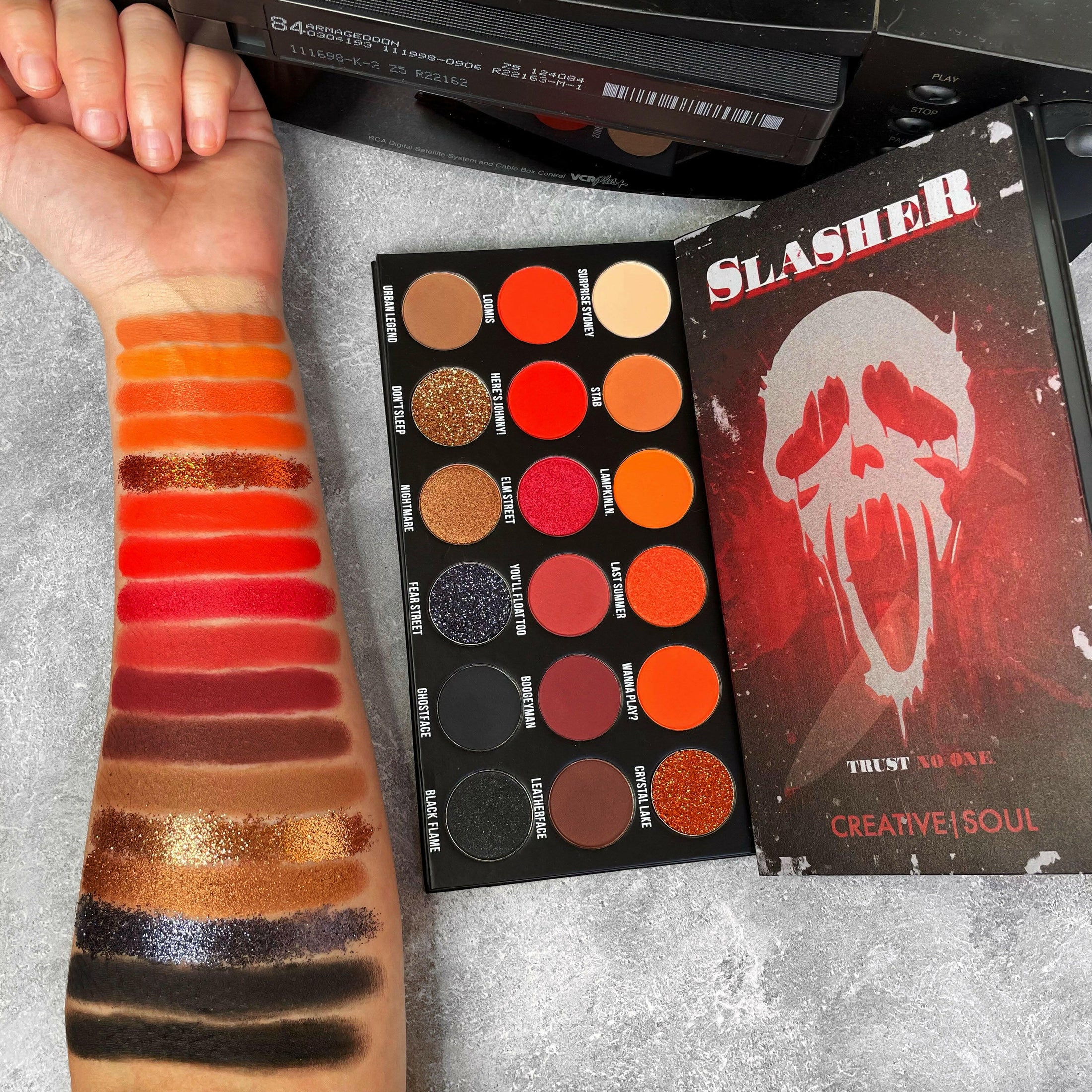 Slasher Horror Movie Eyeshadow Palette – Creative Soul Cosmetics