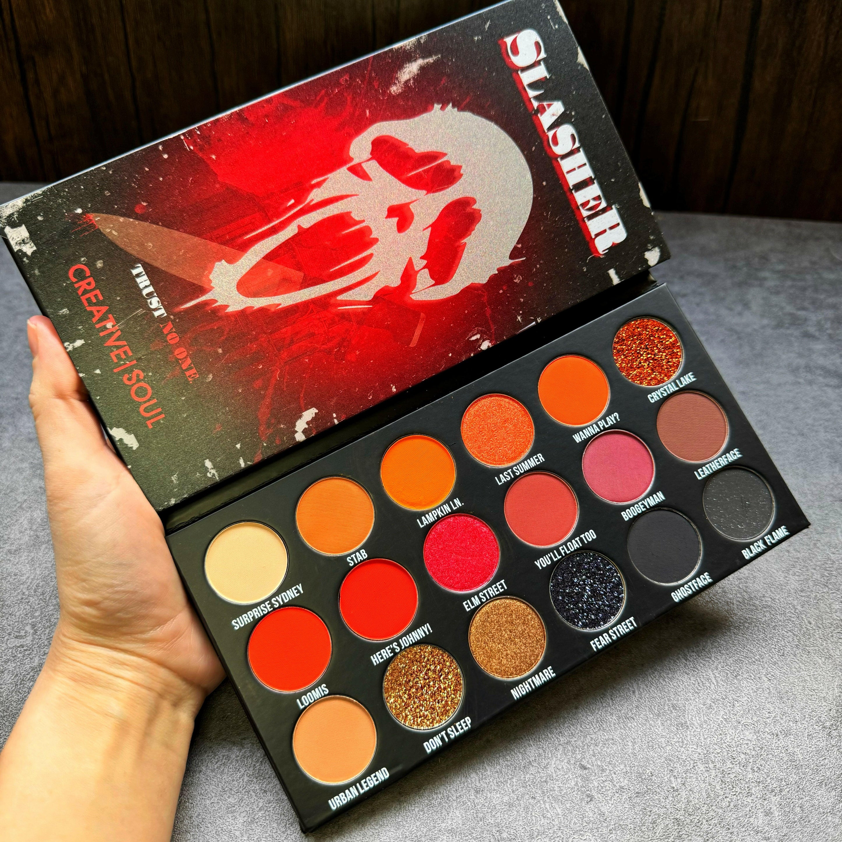 Slasher Horror Movie Eyeshadow Palette – Creative Soul Cosmetics