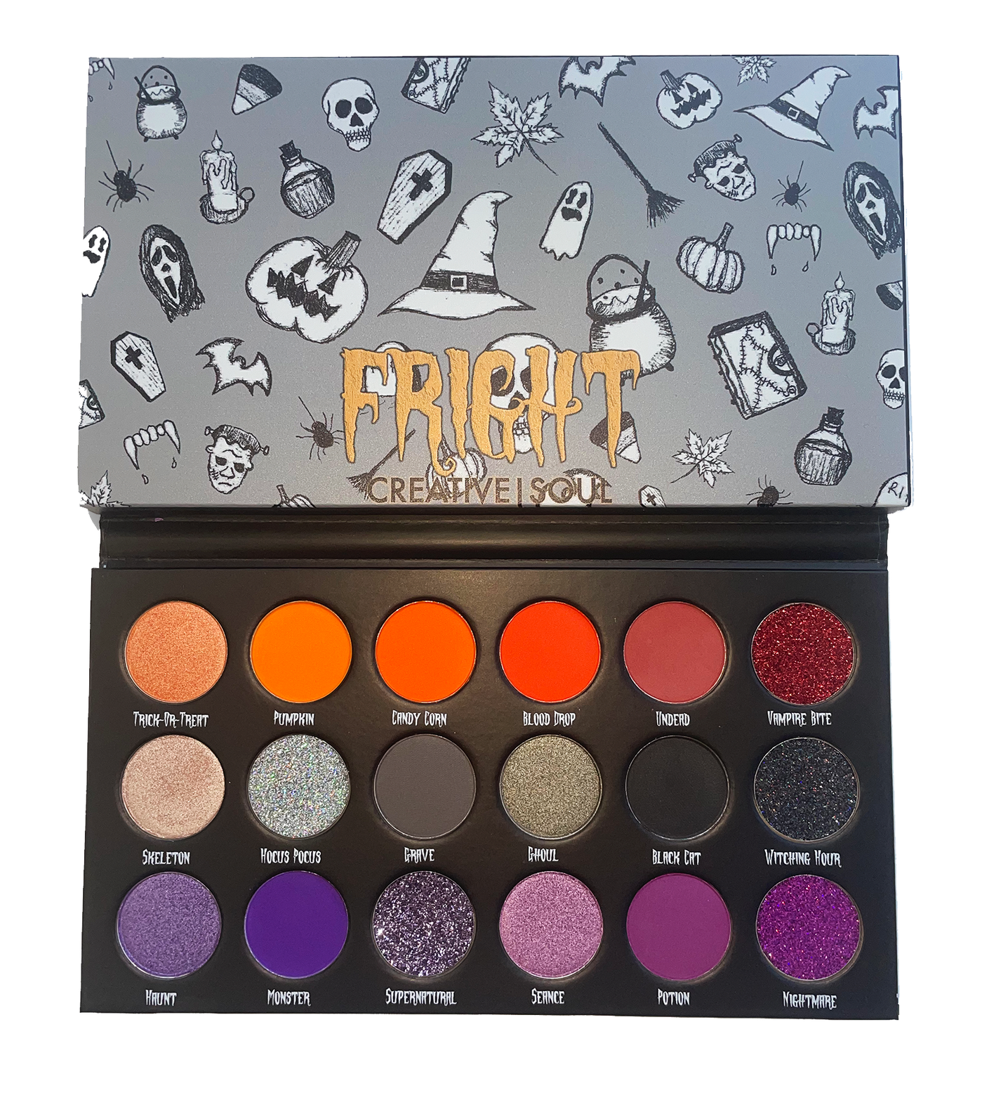 FRIGHT | Halloween Makeup Eyeshadow Palette | Creative Soul Cosmetics